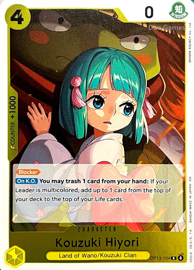 OP13-104 Kouzuki Hiyori Character Card – Don Games