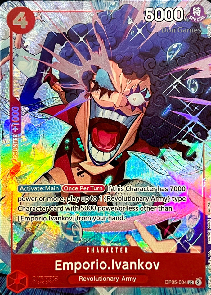 OP05-004 Emporio. Ivankov Character Card Alternate Art Best Selection ...