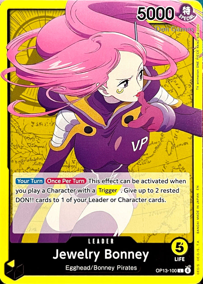 OP13-100 Jewelry Bonney Leader Card – Don Games