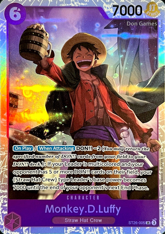 ST26-005 Monkey. D. Luffy Character Card – Don Games