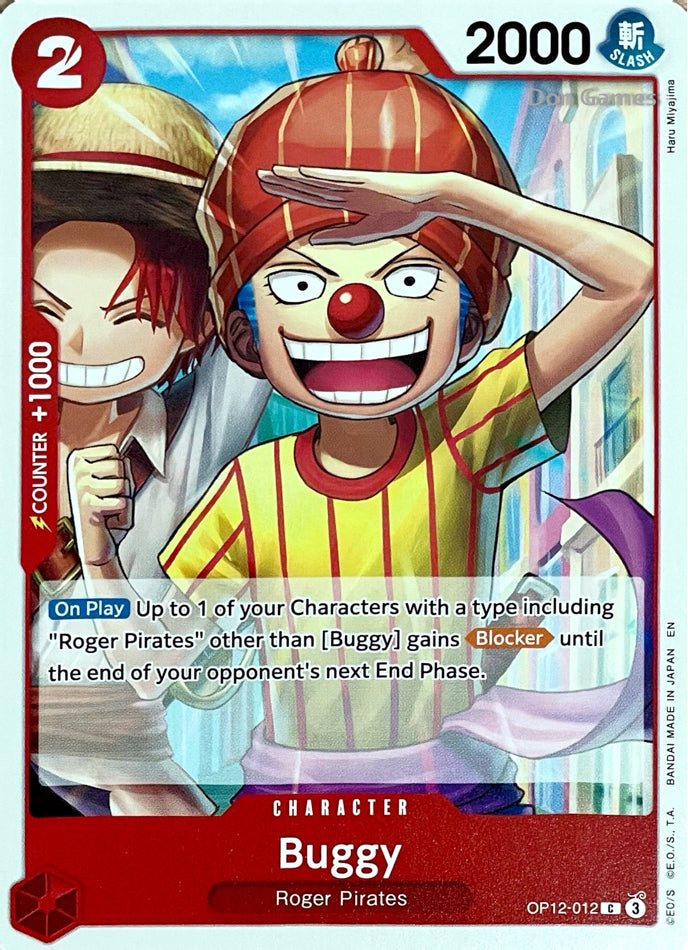 OP12-012 Buggy Character Card – Don Games