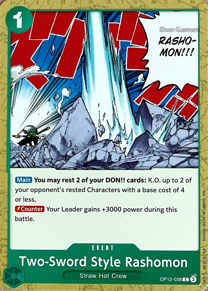 OP12-038 Two-Sword Style Rashomon Event Card – Don Games