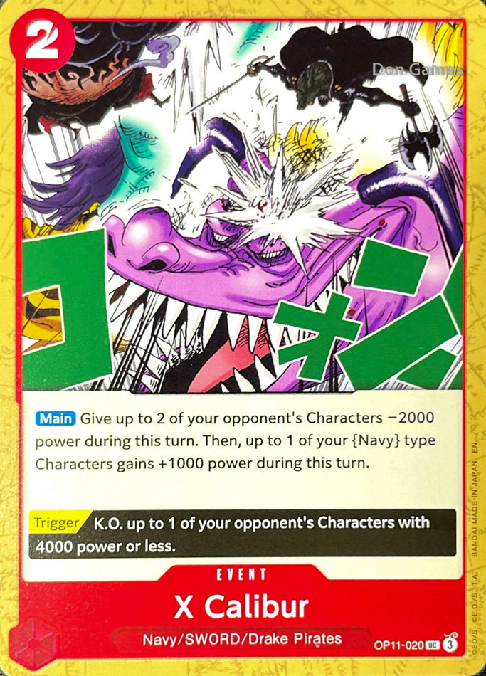 OP11-020 X Calibur Event Card – Don Games