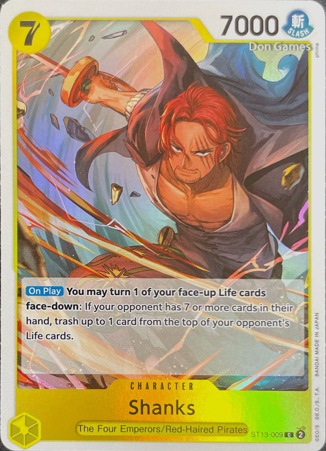 ST13-009 Shanks Character Card – Don Games