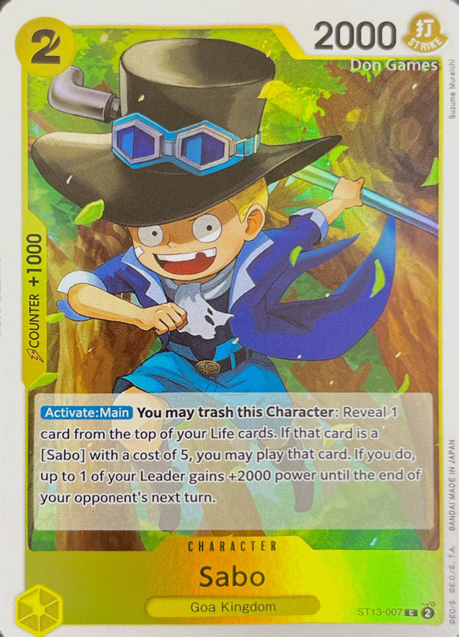 ST13-007 Sabo Character Card – Don Games