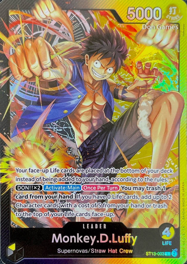 ST13-003 Monkey. D. Luffy Leader Card – Don Games