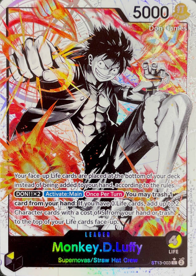 ST13-003 Monkey. D. Luffy Leader Card Alternate Art – Don Games