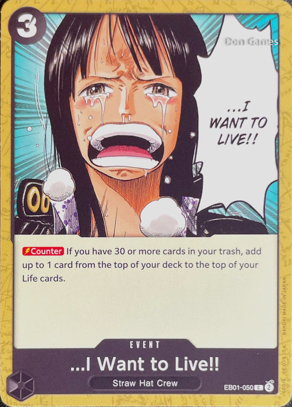 EB01-050 ...I Want to Live!! Event Card – Don Games