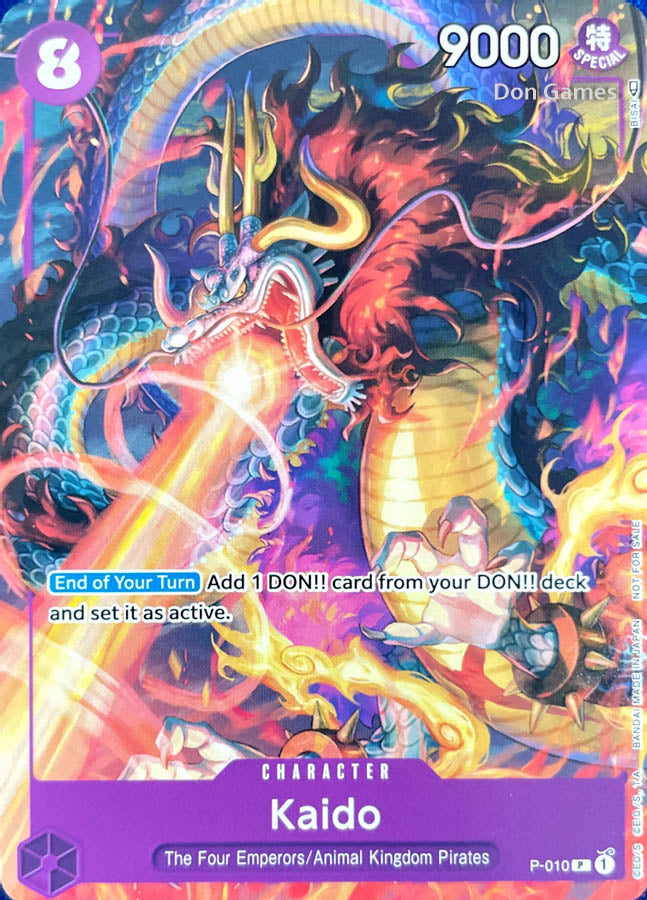 P-010 Kaido Character Card Promo – Don Games
