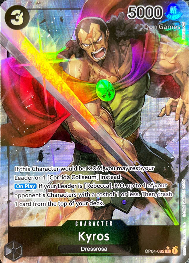 OP04-082 Kyros Character Card Alternate Art – Don Games