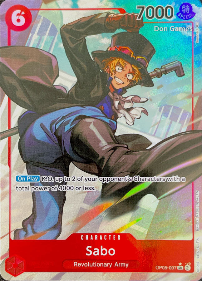 OP05-007 Sabo Character Card Alternate Art – Don Games