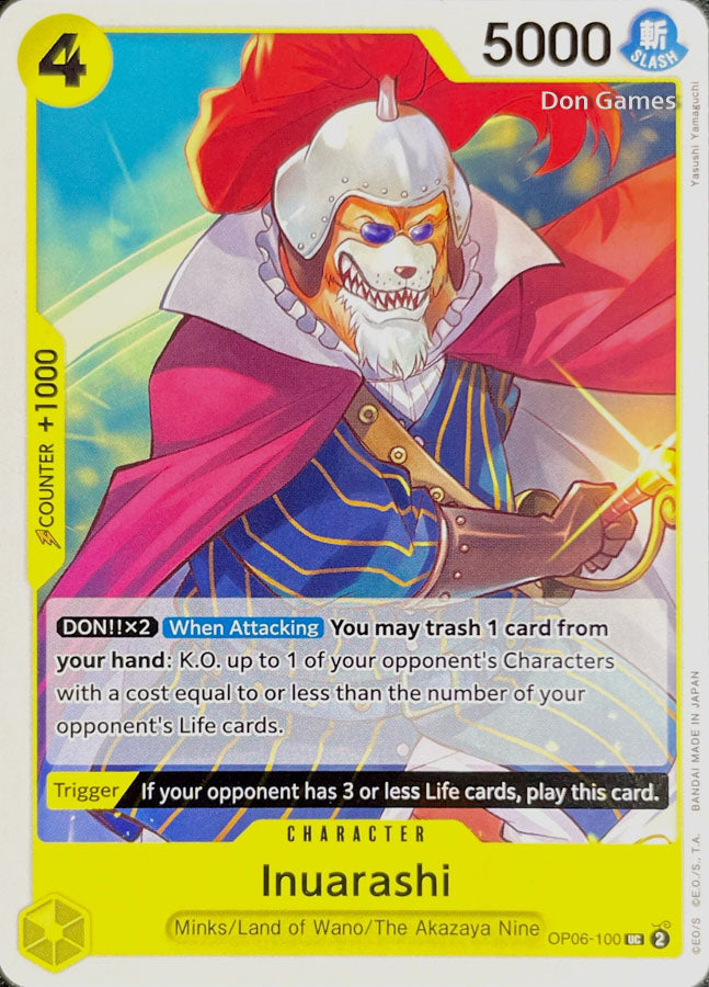 OP06-100 Inuarashi Character Card – Don Games