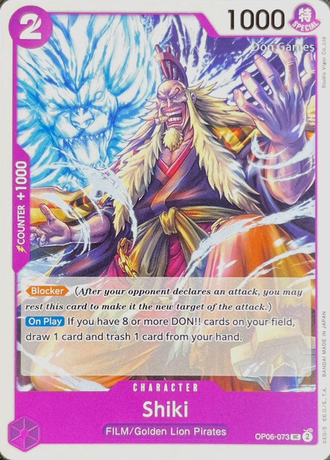 OP06-073 Shiki Character Card – Don Games