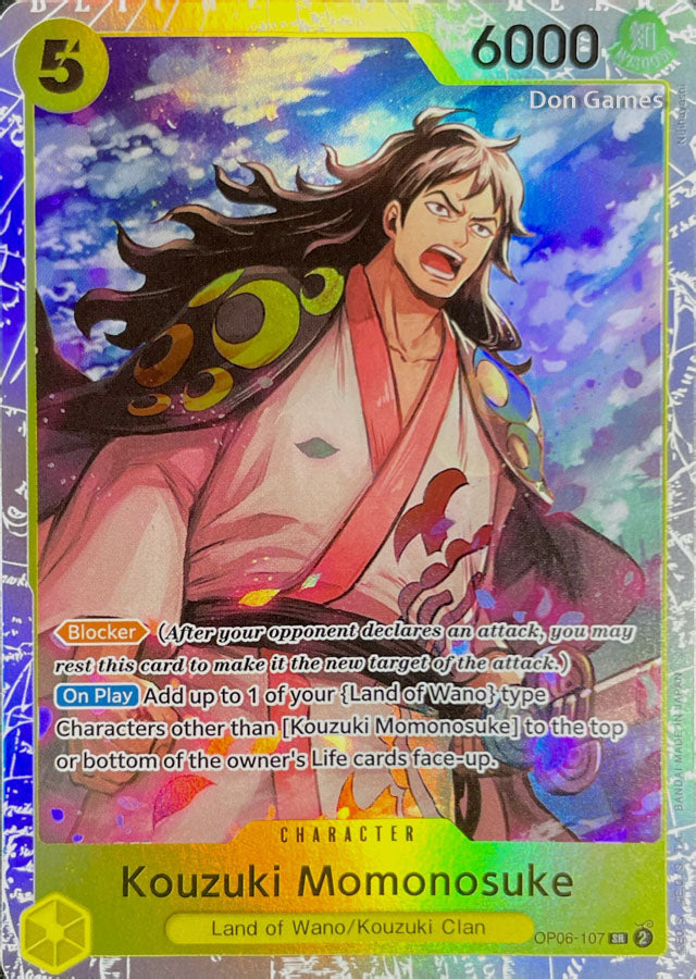OP06-107 Kouzuki Momonosuke Character Card – Don Games