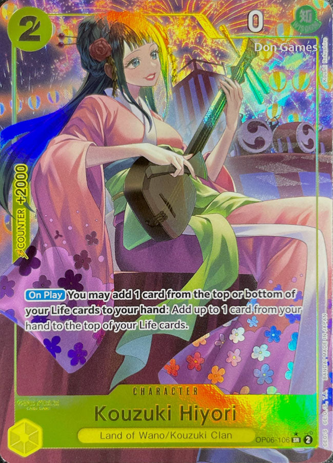 OP06-106 Kouzuki Hiyori Character Card Alternate Art – Don Games