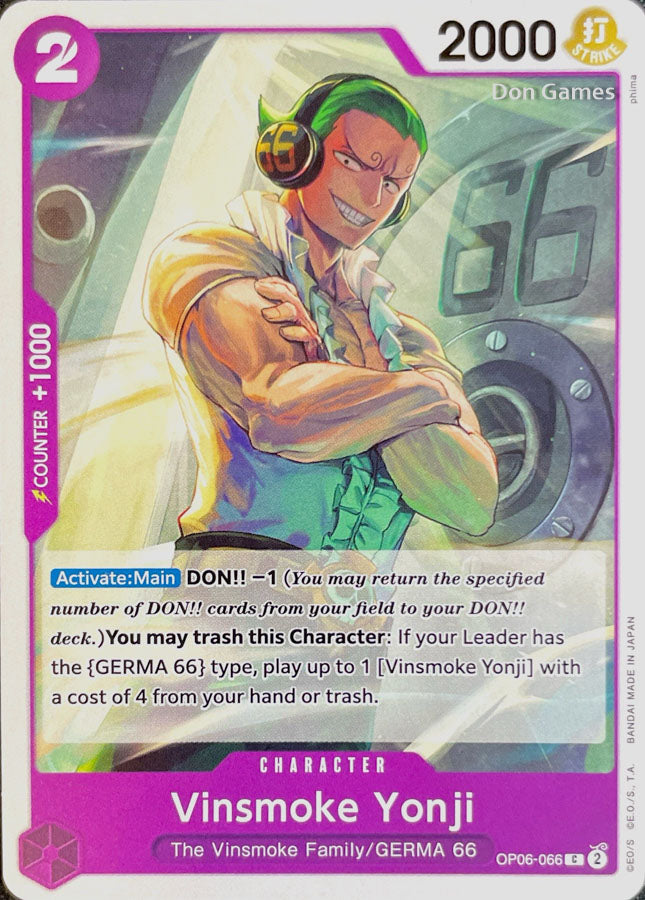 OP06-066 Vinsmoke Yonji Character Card – Don Games