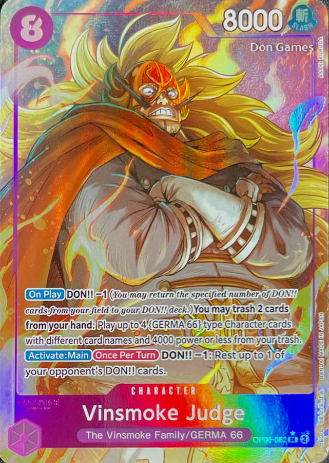 OP06-062 Vinsmoke Judge Character Card Alternate Art – Don Games