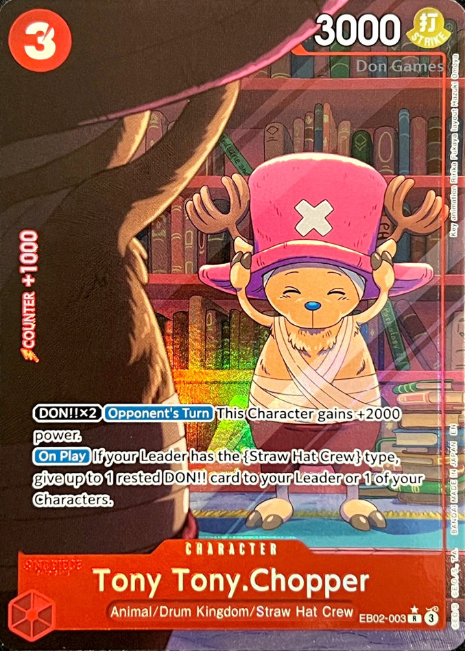 EB02-003 Tony Tony. Chopper Character Card Alternate Art – Don Games