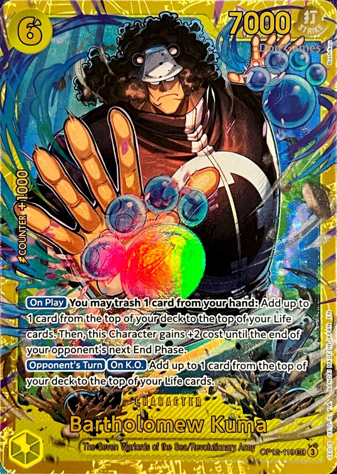 OP12-119 Bartholomew Kuma Character Card – Don Games