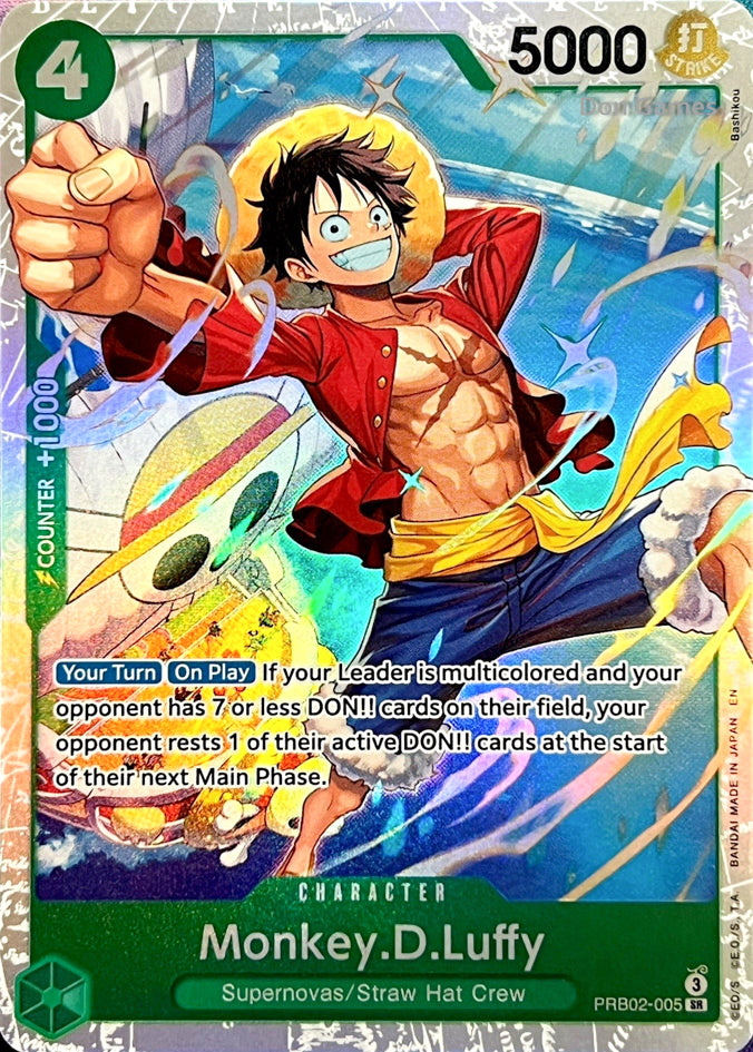 PRB02-005 Monkey. D. Luffy Character Card – Don Games