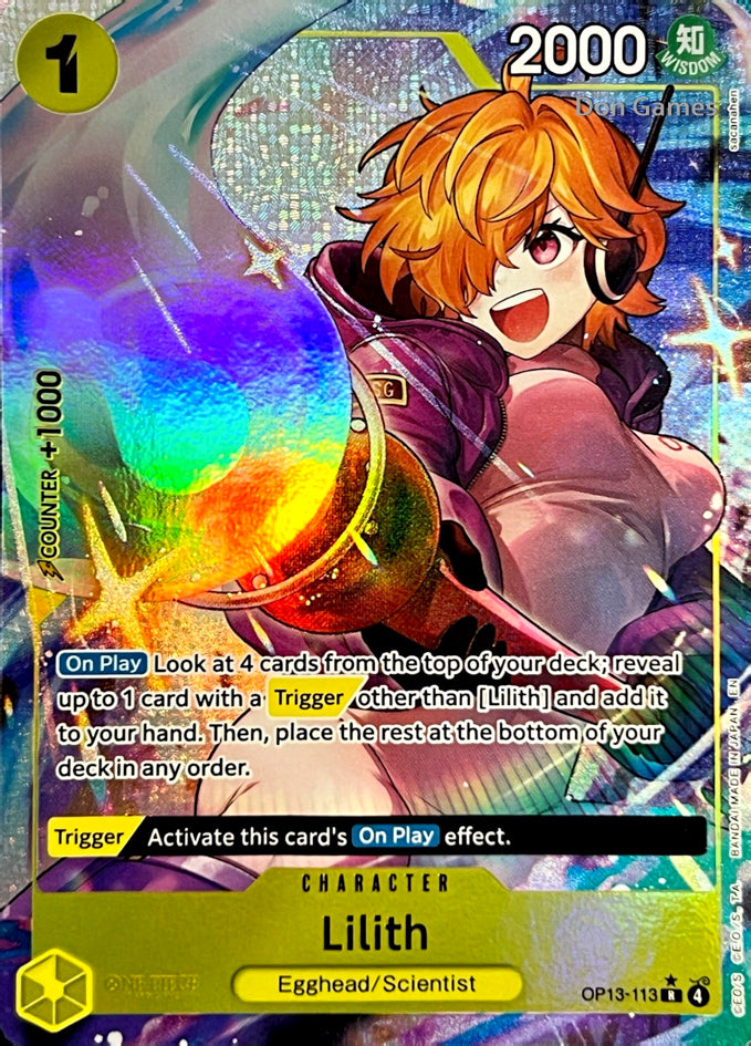 OP13-113 Lilith Character Card Alternate Art – Don Games