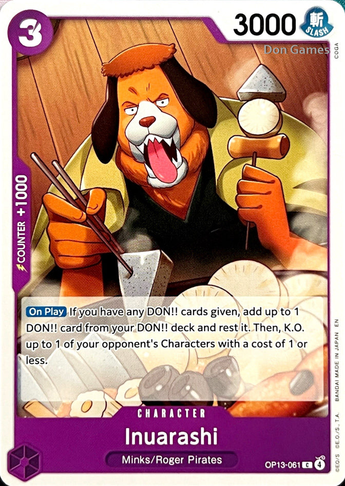 OP13-061 Inuarashi Character Card – Don Games