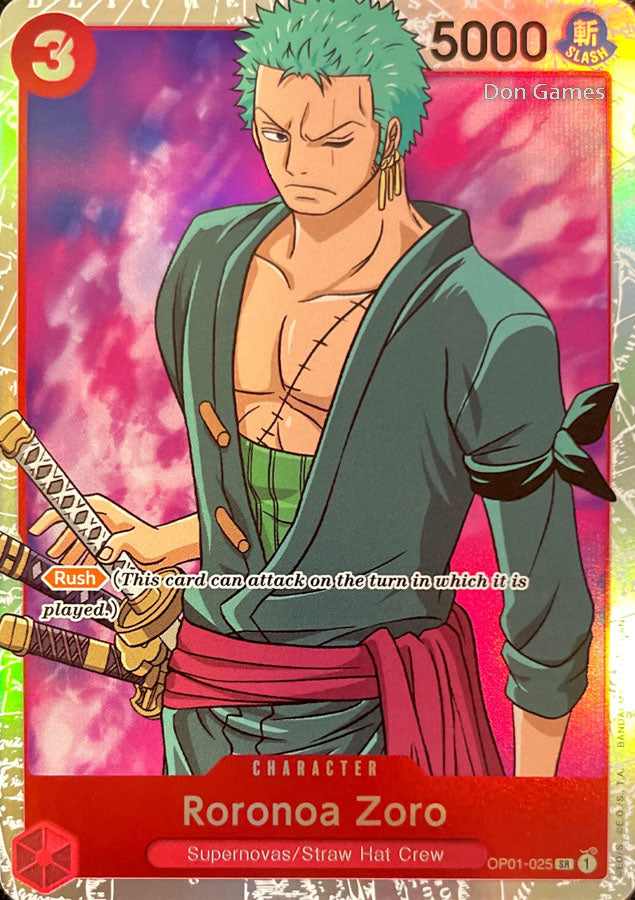 OP01-025 Roronoa Zoro Character Card – Don Games